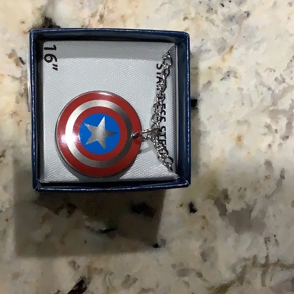 Marvel | Accessories | Marvels Captain America Necklace | Poshmark